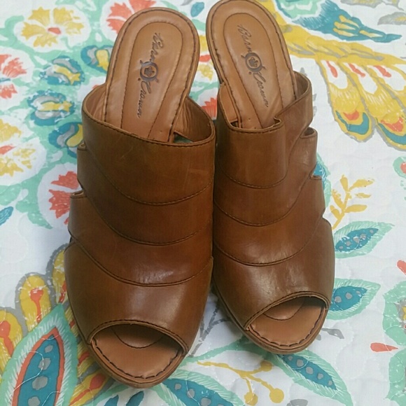 Born Crown | Shoes | Born Leather Sandal Wedge Heals | Poshmark